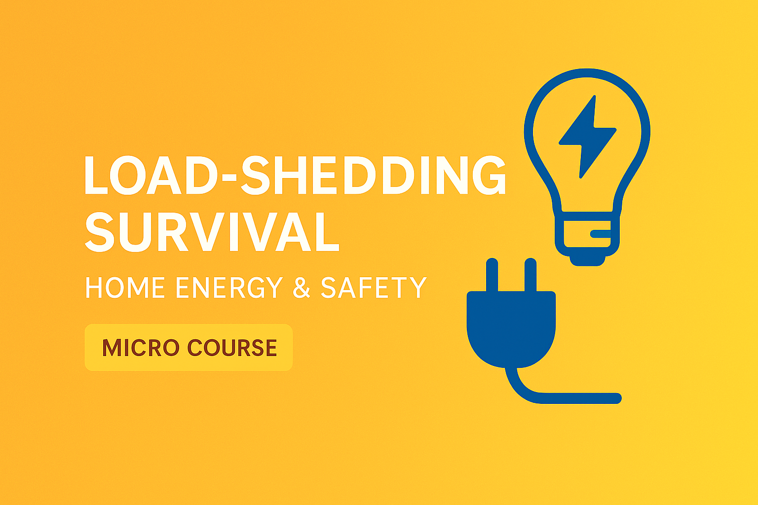 Load-Shedding Survival – Learn Simpl | learnsimpl.com